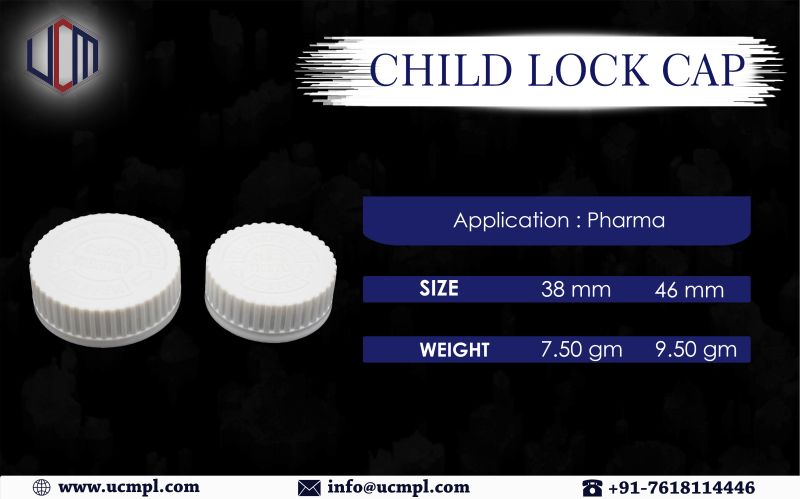Round Plastic Child Lock Bottle Caps, Color : White at Best Price in ...