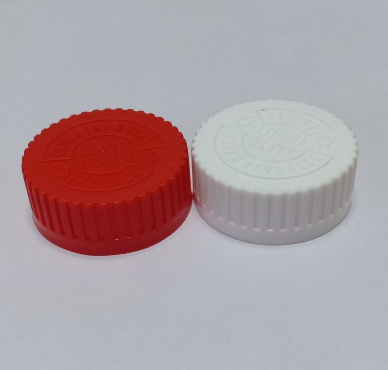 Round Plastic Child Lock Bottle Caps, Color : White at Best Price in ...