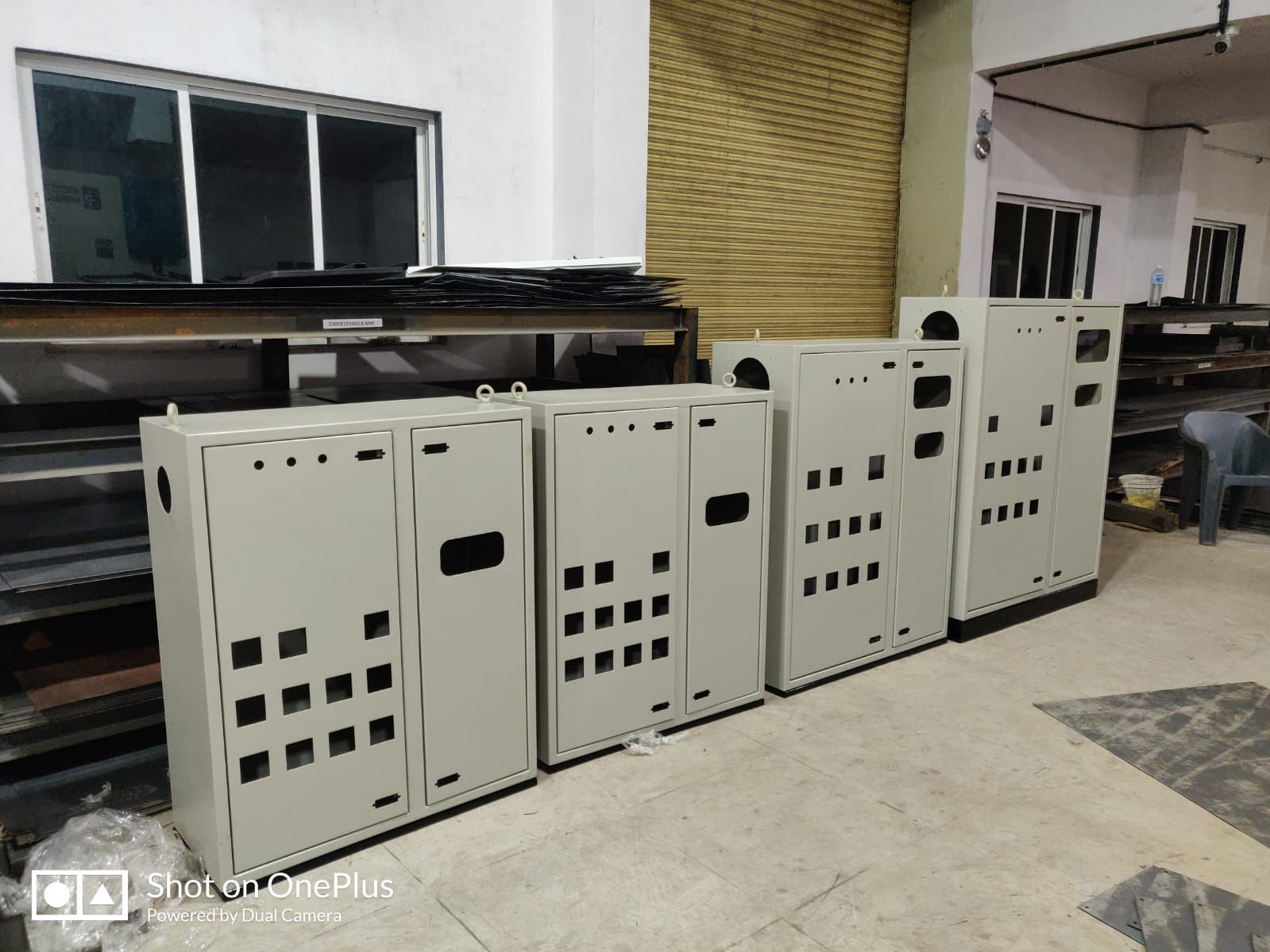 Mild Steel Control Panel Box, Color : Grey for Industrial Use at Best ...