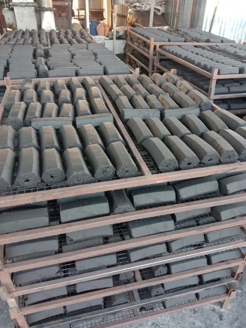 Hexagon Coconut Shell Charcoal Briquettes, Color : Black at Rs 22 in ...