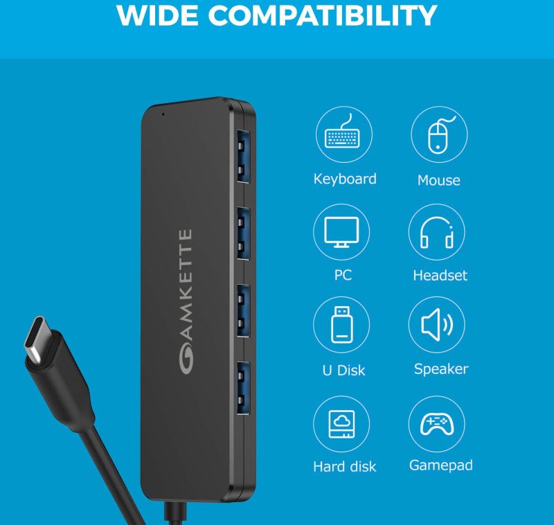 Power Coated Plastic Amkette Type-C 4 Port, Color : Black at Rs 1599 in ...