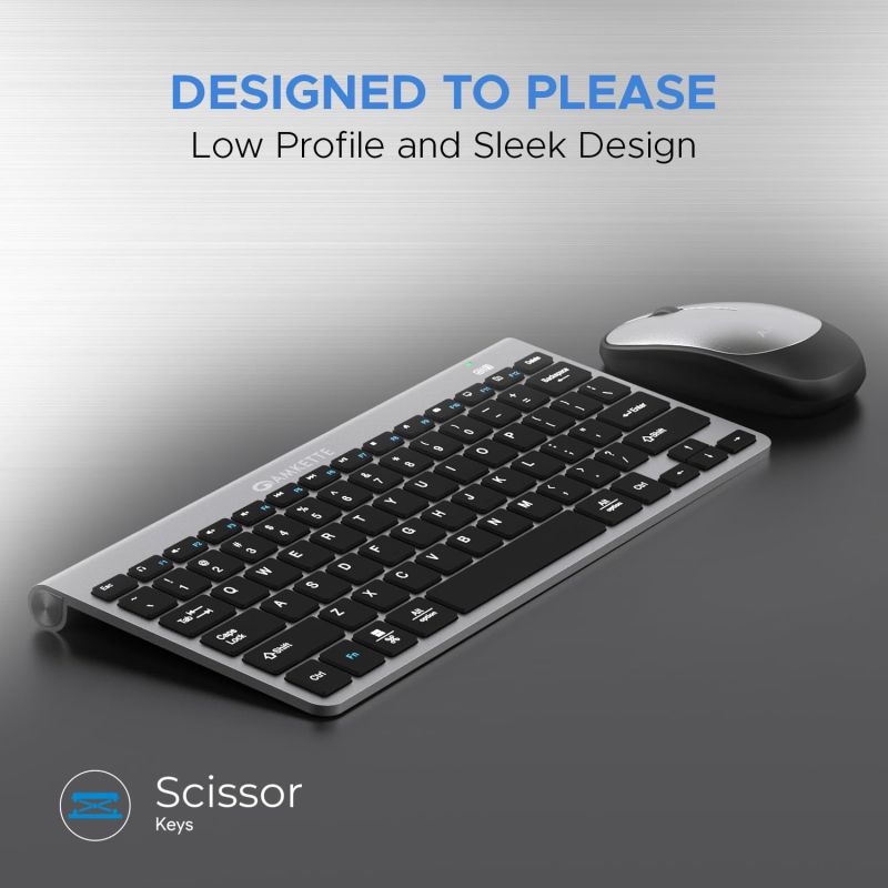 ABS Plastic Amkette Wi Key Mini Combo Keyboard, Color : Grey for Laptop ...