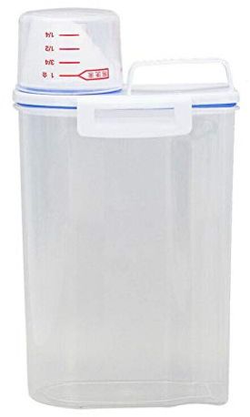 Plastic 2 Litre Rice Storage Container, Color : Transparent at Rs 115 ...