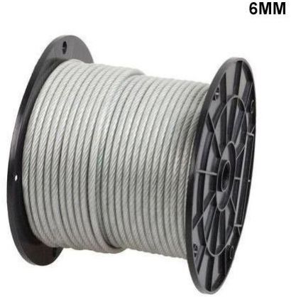 6 Mm Ungalvanized Wire Rope, Color : Silver, Packaging Type : Coil at ...