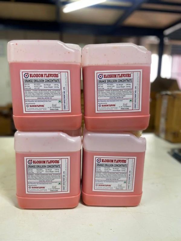 Blossom Flavours Orange Emulsion Concentrate, Packaging Size : 5 Kg at ...