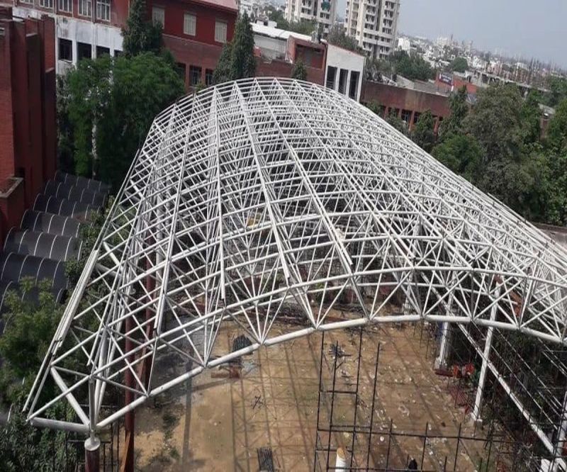 Steel Entrance Canopies Space Frame Structure Manufacturer Supplier From Delhi