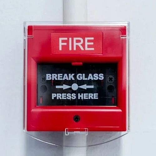 ABS Plastic Break Glass Call Point, Color : Red for Fire Alarm System ...