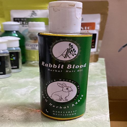 Rabbit Blood Herbal Hair Oil, Color : Natural for Then Wash Off. at Rs ...
