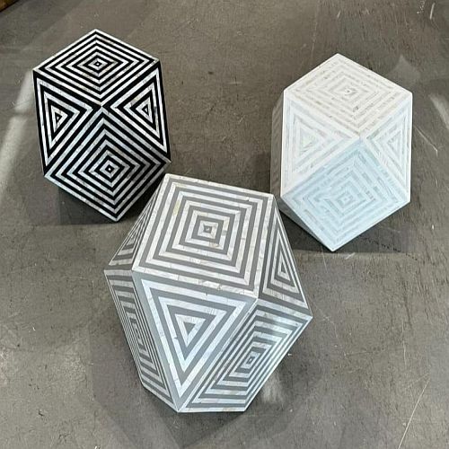 Diamond Shape Bone Inlay Side Table for Decorative at Rs 4550 in ...