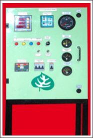 Manually Operated Control Panel, Power Source : Engine OF The Genset at ...