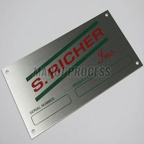 Aluminum Serial Number Plates, Color : Silver at Best Price in ...