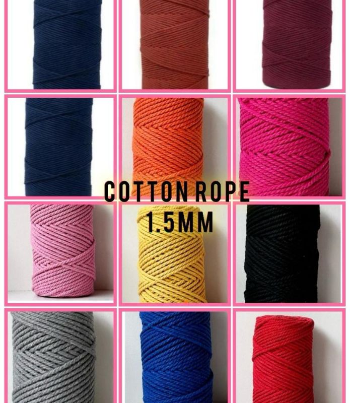 Multicolor Cotton Rope, Weight : 336kg for Crafts, Diy Projects at Best ...