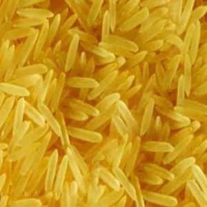 Pusa Golden Sella Basmati Rice, Variety : Long Grain for Cooking at ...