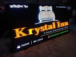 Glow ACP LED Signboard for Indoor Outdoor Advertising at Rs 600 in ...