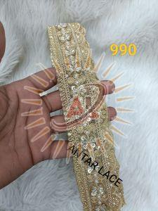 Polyester Beads Moti Handwork Lace, Color : Golden at Best Price in ...