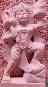 Red Stone Hanuman Statue for Used Worship at Best Price in Jaipur - ID ...